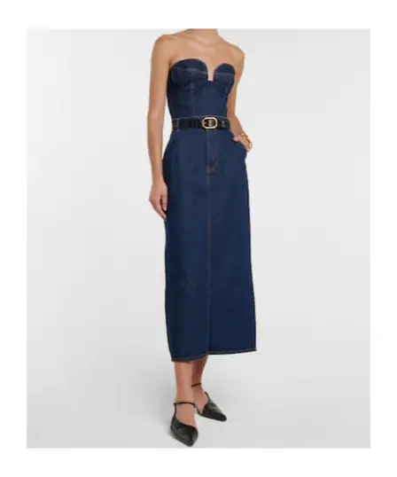 Magda Butrym Denim Midi Skirt
