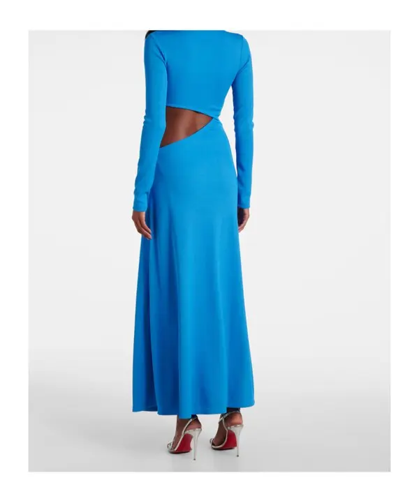 Christopher Esber Cavern Stone Maxi Dress With Cutout Waist