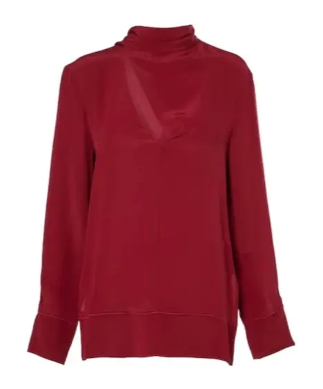 Victoria Beckham Scarf-detail Silk Blouse