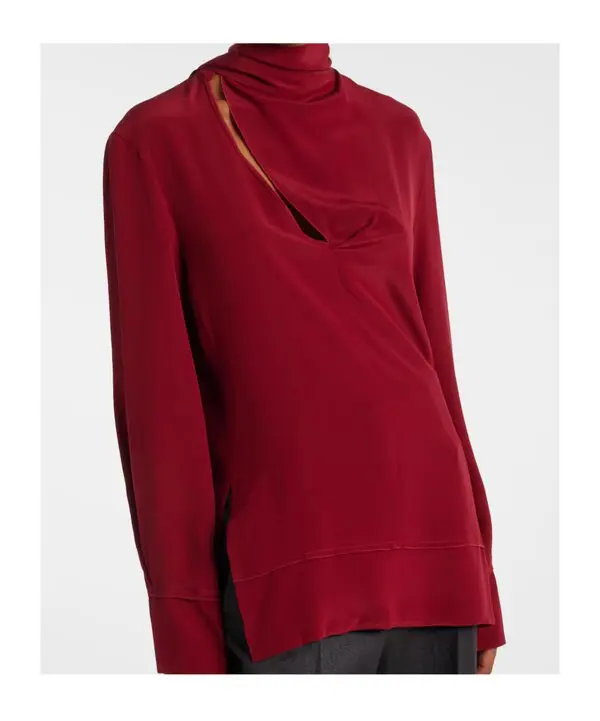 Victoria Beckham Scarf-detail Silk Blouse