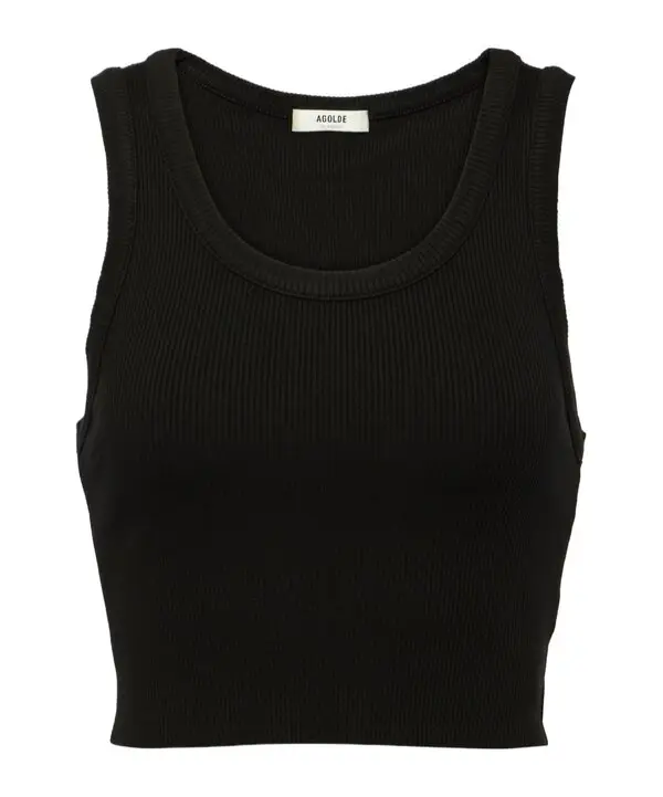 AGOLDE Ribbed Knit Cropped Vest