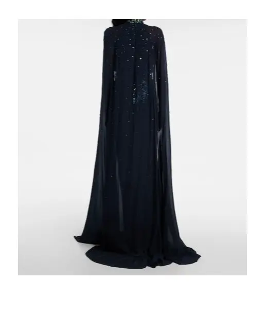 Jenny Packham Thea Sequined Cape Gown