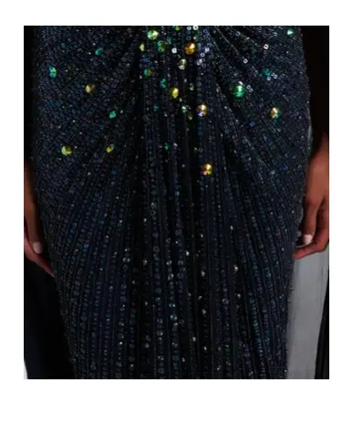 Jenny Packham Thea Sequined Cape Gown