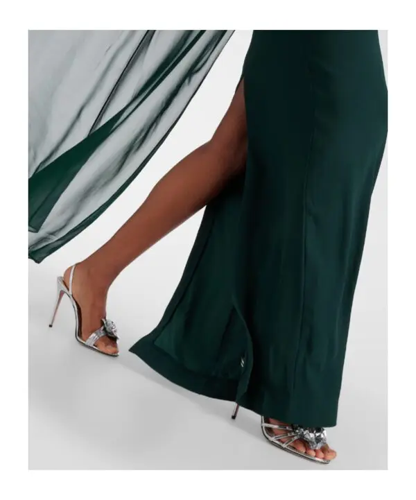 Roland Mouret Draped Cape Effect Maxi Dress
