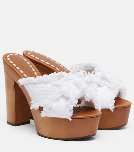 Dolce & Gabbana Woven Platform Clogs