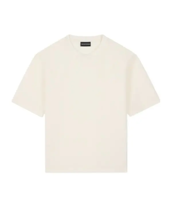 Emporio Armani Seersucker Fabric T-shirt