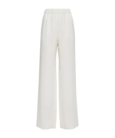 Valentino Garavani High Rise Silk Wide-leg Pants