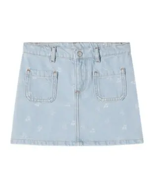 Bonpoint Tison Printed Denim Skirt