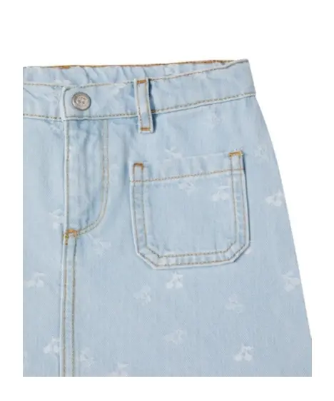 Bonpoint Tison Printed Denim Skirt