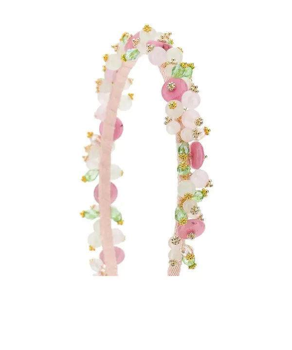 Monnalisa Beaded Floral Hair Accessory