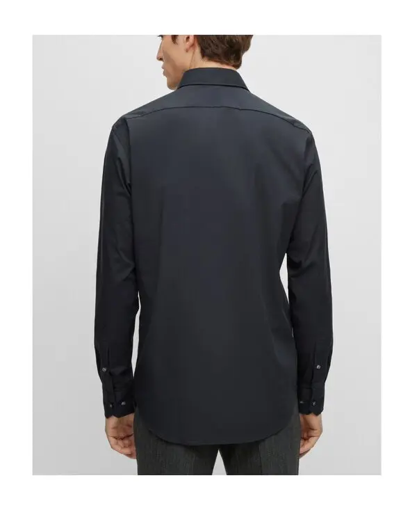 Hugo Boss Classic-collar Poplin Shirt