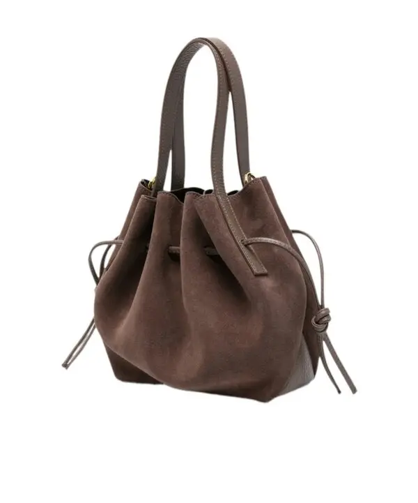 Yuzefi Drawstring Tote Bag - Brown