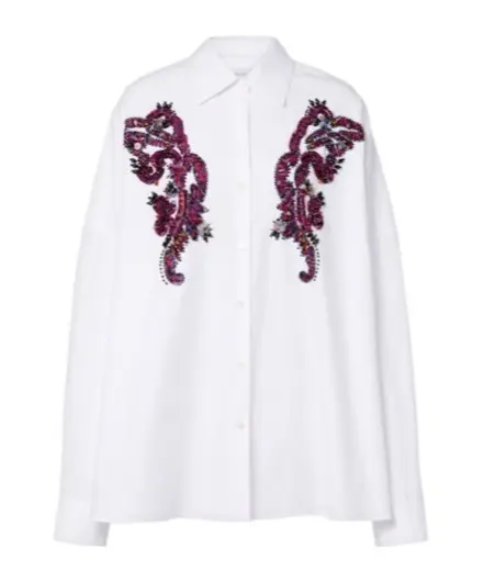 Dries Van Noten Embellished Cotton Shirt