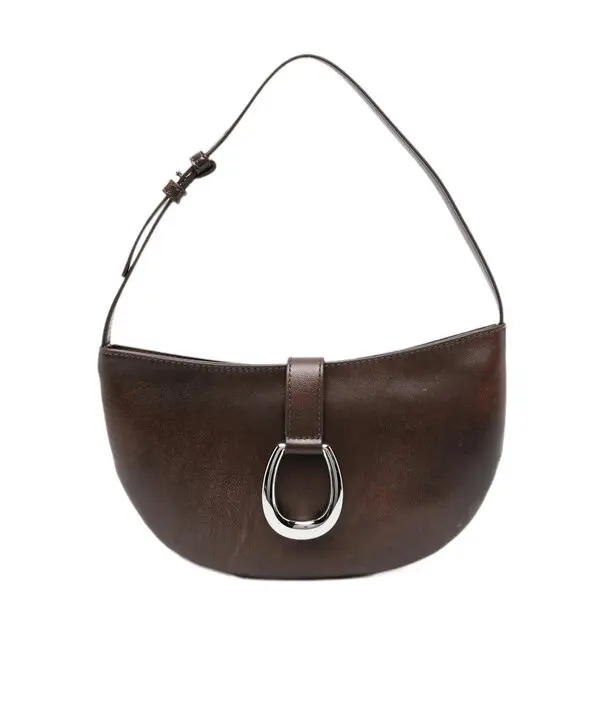 Staud Harlow Leather Shoulder Bag