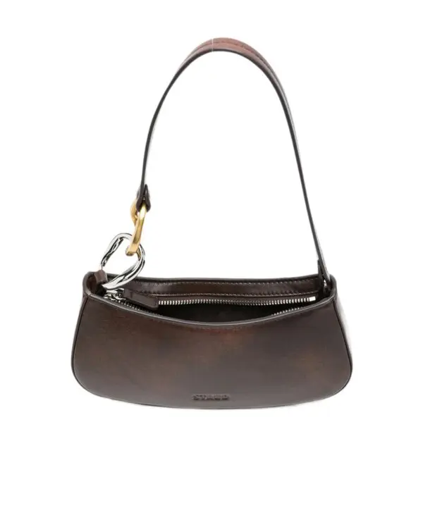 Staud Ollie Interlocking-link Leather Shoulder Bag