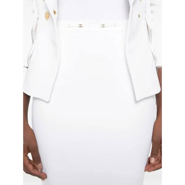 Elisabetta Franchi Logo-plaque Pencil Midi Skirt