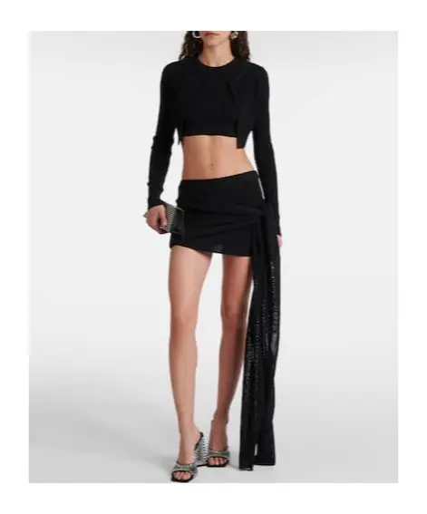 AYA MUSE Drop-waist Mini Skirt