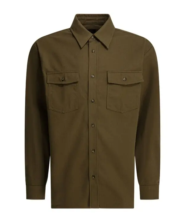 A.p.c. Long-sleeved Buttoned Overshirt