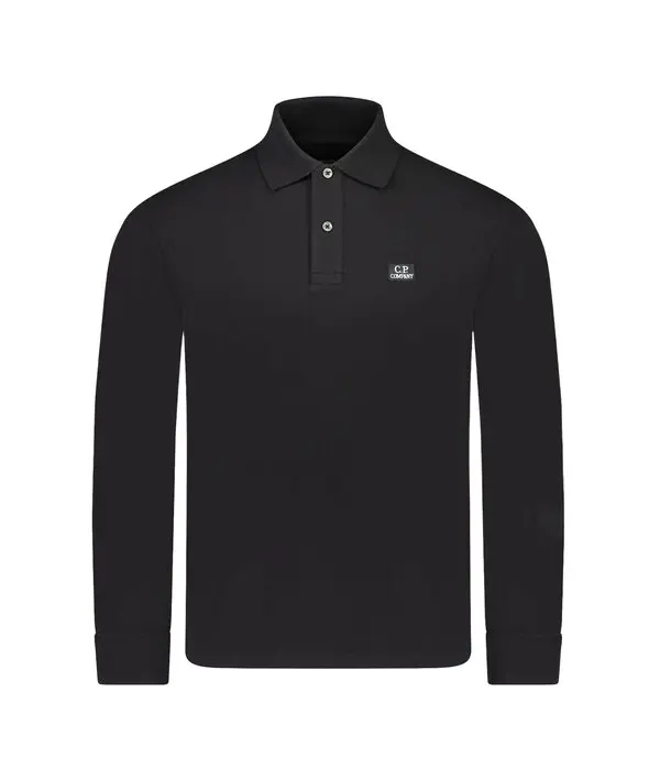 C.P. COMPANY Logo-embroidered Polo Shirt