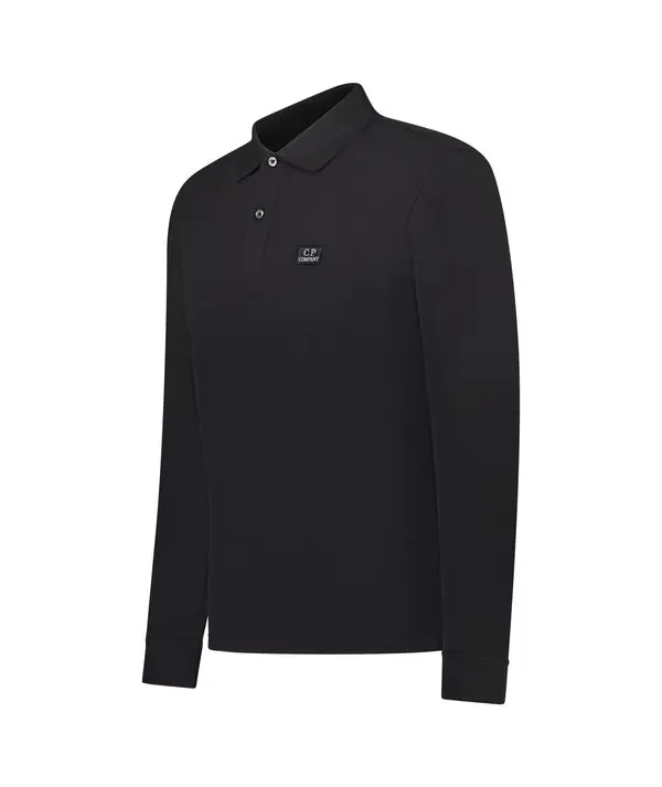 C.P. COMPANY Logo-embroidered Polo Shirt