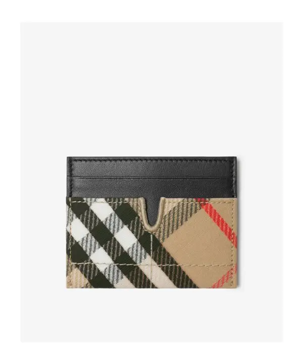Burberry Checked Snip Card Case