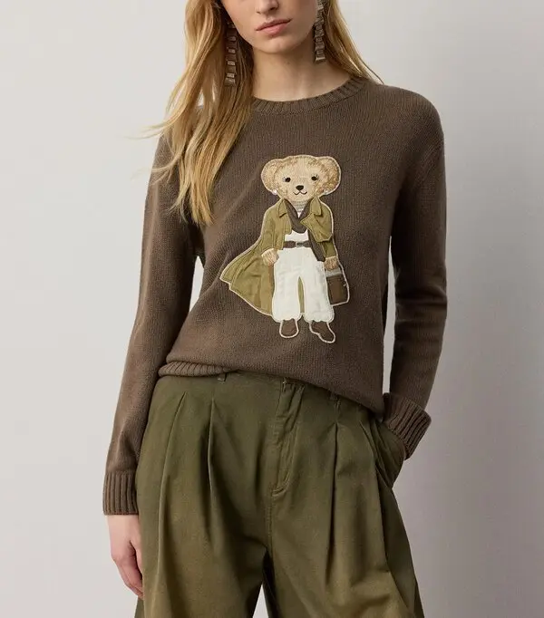 Ralph Lauren Cashmere Polo Bear Sweater