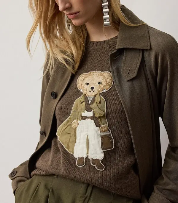Ralph Lauren Cashmere Polo Bear Sweater