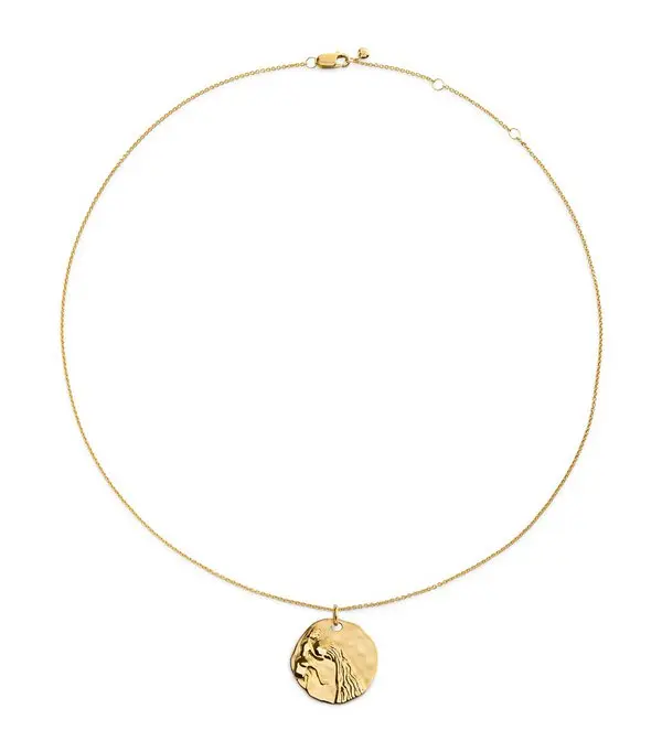 Monica Vinader Vermeil Zodiac Aquarius Pendant Necklace - Gold