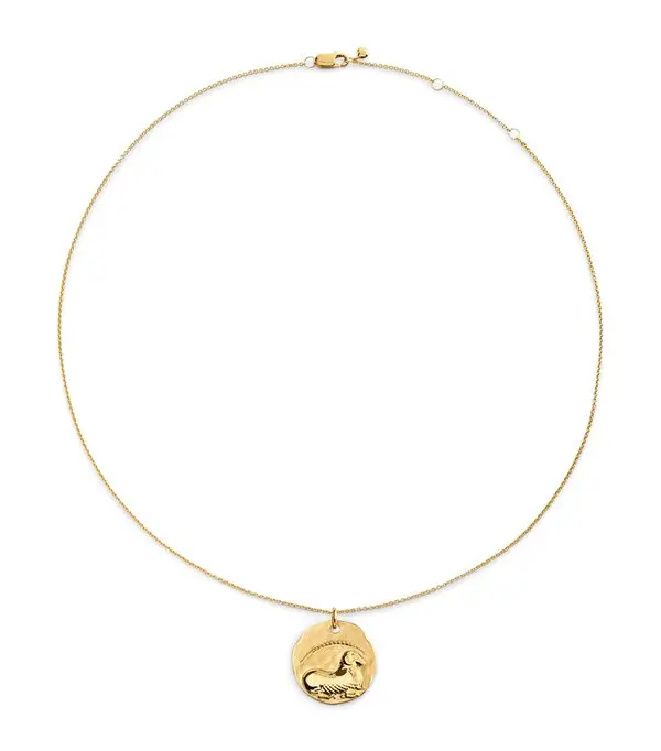 Monica Vinader Vermeil Zodiac Aries Pendant Necklace - Gold