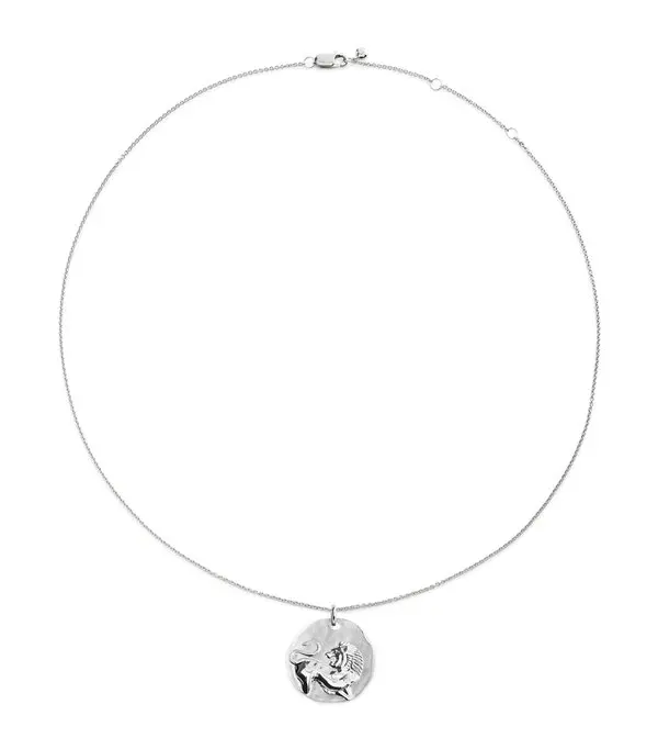 Monica Vinader Sterling Leo Zodiac Necklace - Silver