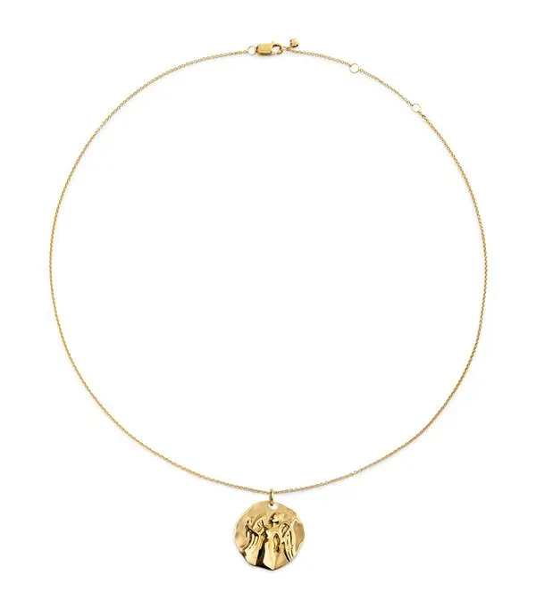 Monica Vinader Vermeil Zodiac Virgo Pendant Necklace - Gold