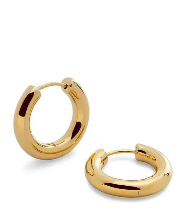 Monica Vinader Small Vermeil Essential Hoop Earrings - Gold
