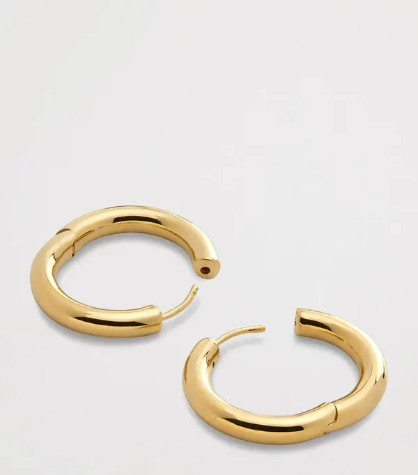 Monica Vinader Medium Vermeil Essential Hoop Earrings