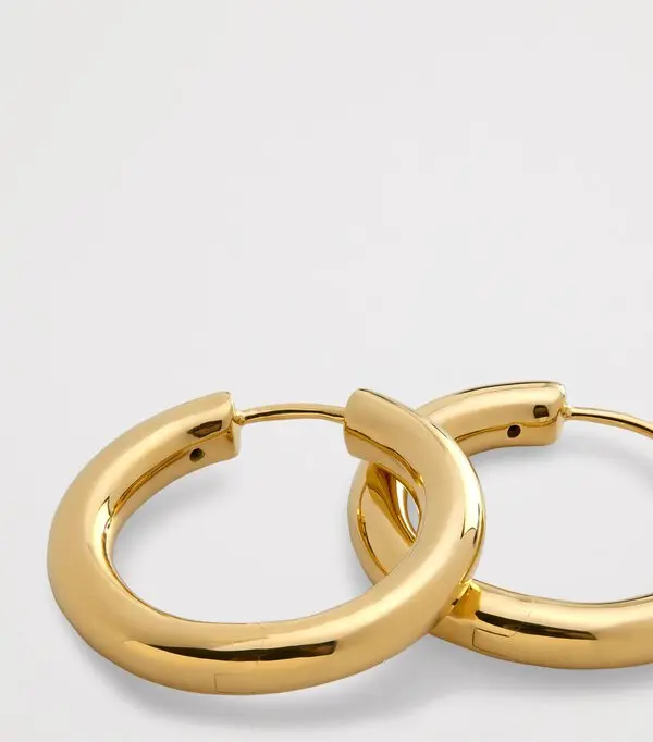 Monica Vinader Medium Vermeil Essential Hoop Earrings