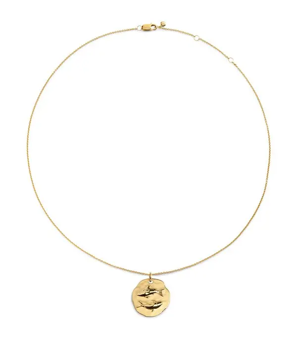 Monica Vinader Vermeil Zodiac Pisces Pendant Necklace - Gold