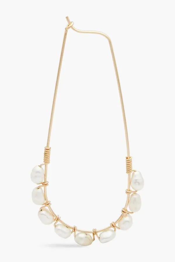 Zimmermann Tone Faux Pearl Earrings