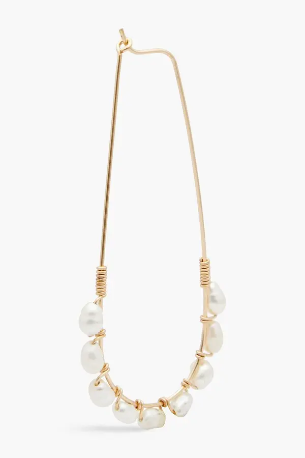 Zimmermann Tone Faux Pearl Earrings
