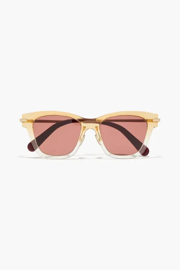 Zimmermann Dframe Acetate And Tone Sunglasses - Gold