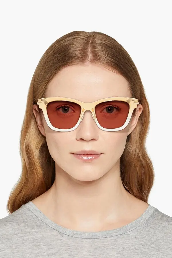 Zimmermann Dframe Acetate And Tone Sunglasses - Gold