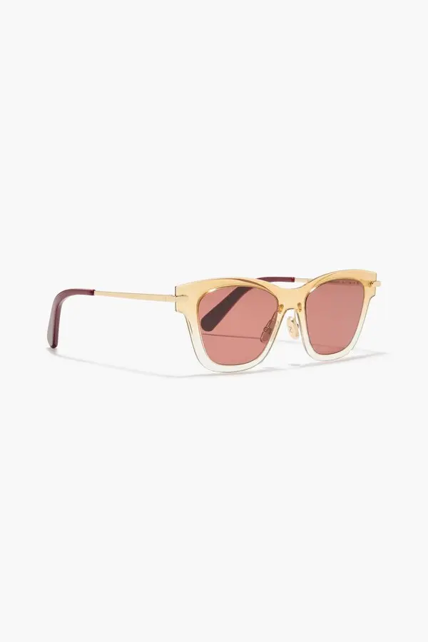 Zimmermann Dframe Acetate And Tone Sunglasses - Gold
