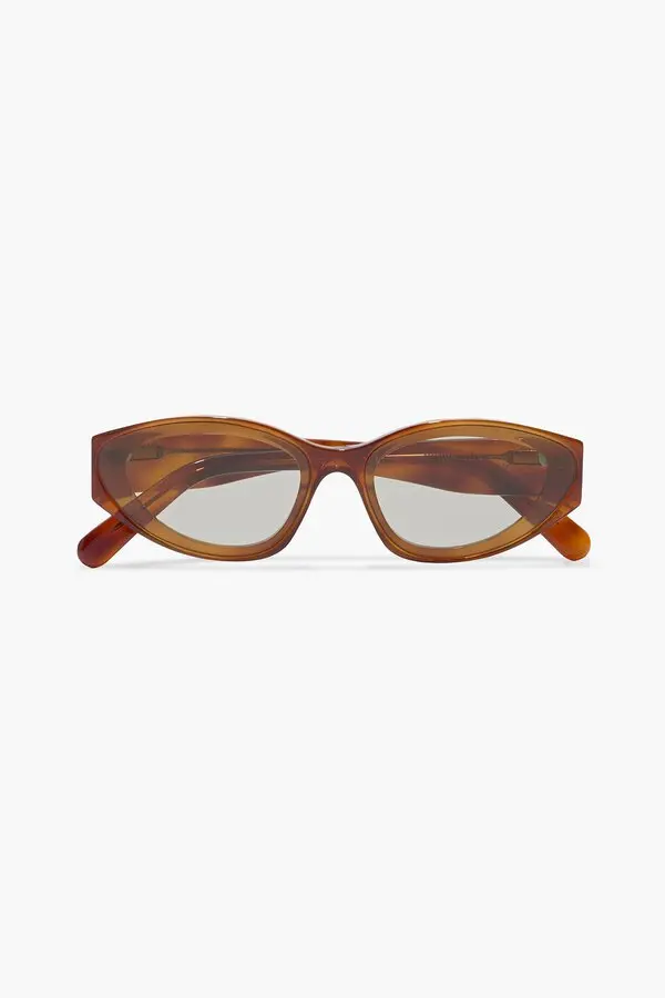 Zimmermann Ovalframe Acetate Sunglasses - Light Brown
