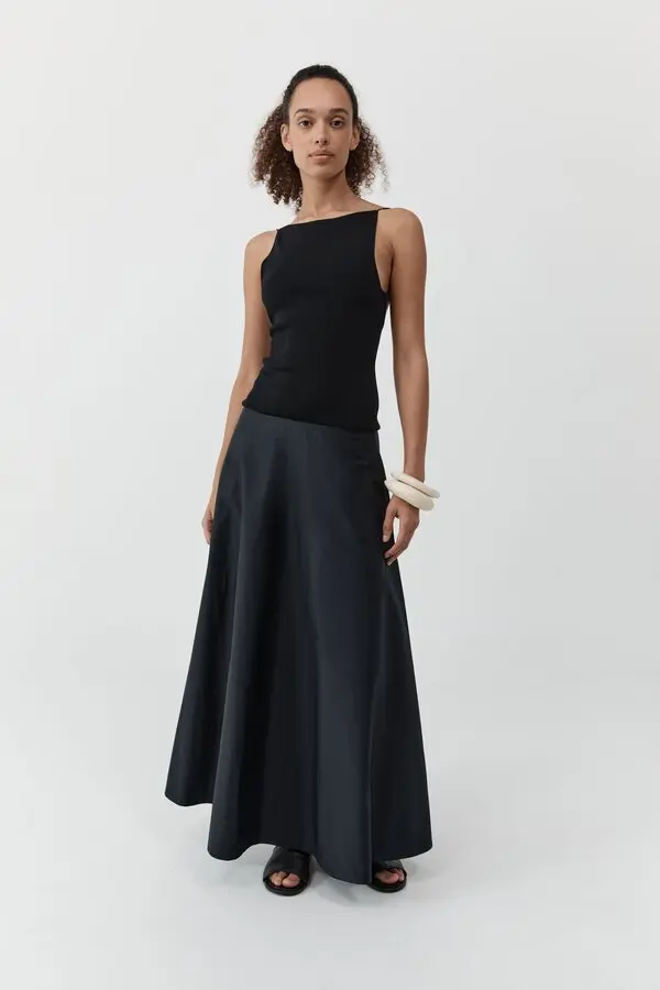 ST. AGNI Backless Circle Hem Dress
