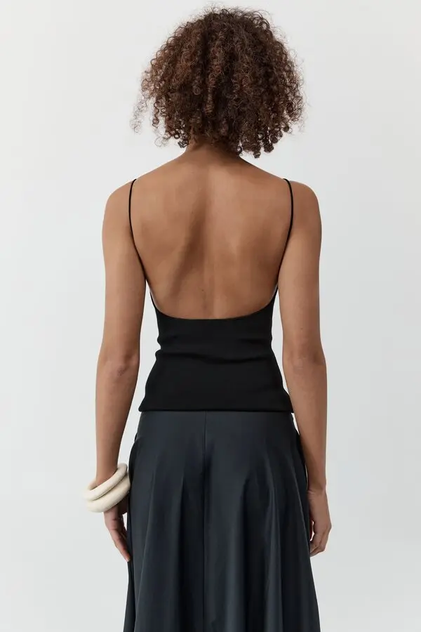 ST. AGNI Backless Circle Hem Dress