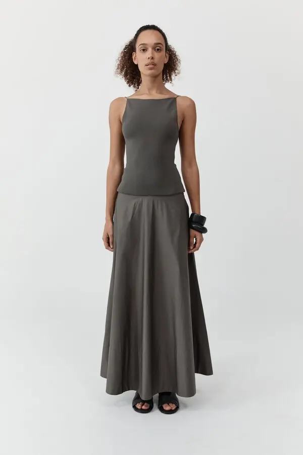 ST. AGNI Backless Circle Hem Dress