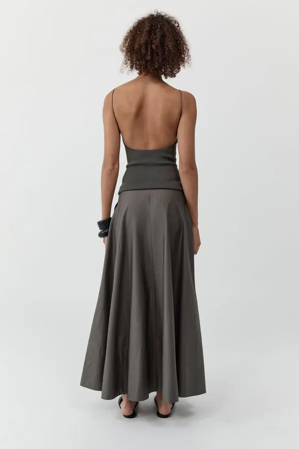 ST. AGNI Backless Circle Hem Dress