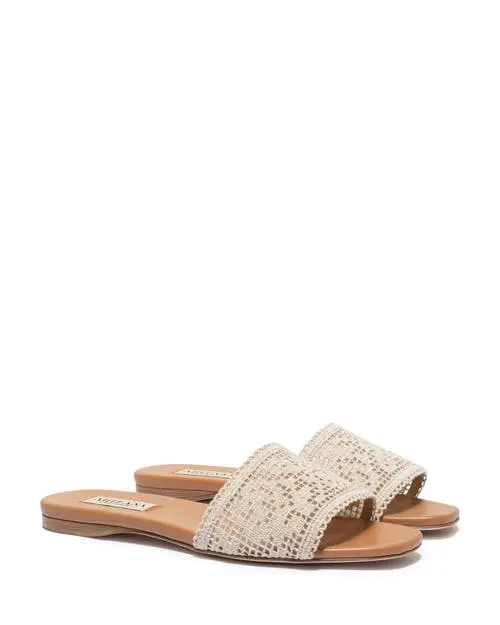 ARTEANA Clio Flat Slide With Crochet Upper