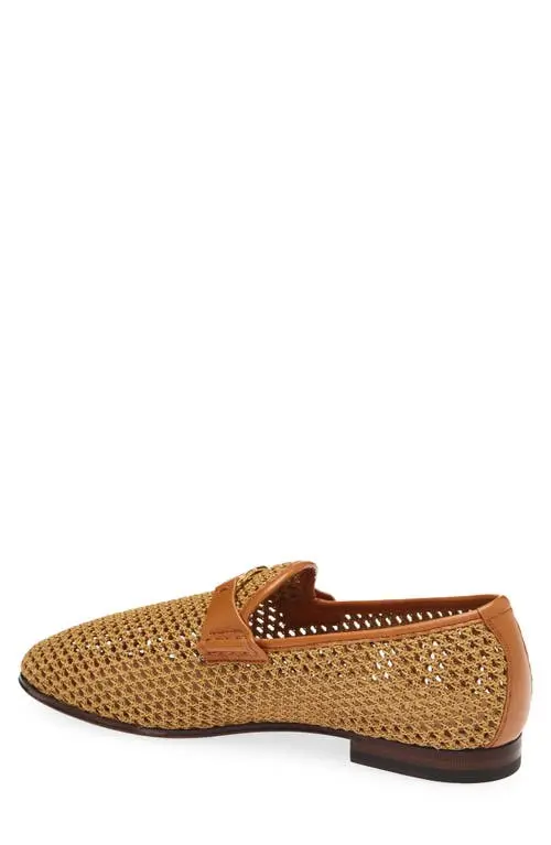 Valentino Garavani Wolfe" Woven Raffia Loafer With Vlogo Hardware