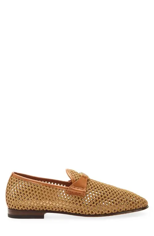 Valentino Garavani Wolfe" Woven Raffia Loafer With Vlogo Hardware