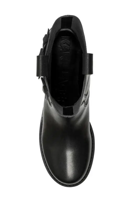 Karl Lagerfeld Paris Medina Lug Sole Bootie - Black/black