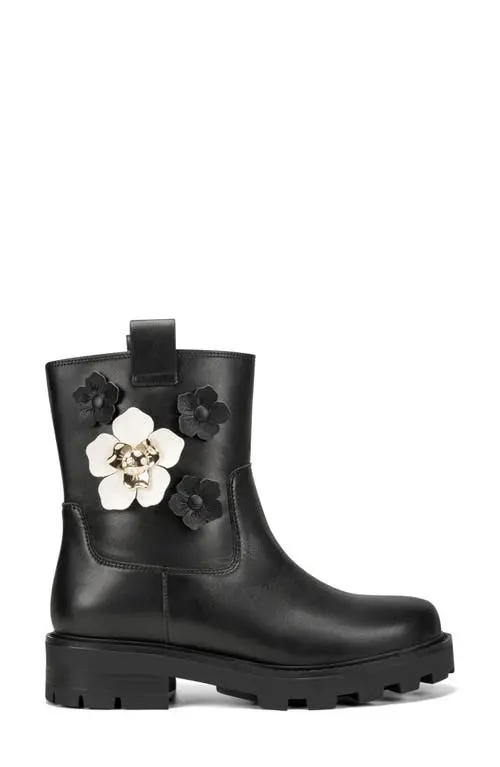 Karl Lagerfeld Paris Medina Floral Appliqué Lug Sole Booties